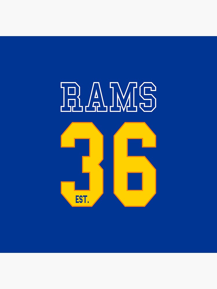"LA Rams Established 1936" Sticker for Sale by Gaspinall | Redbubble