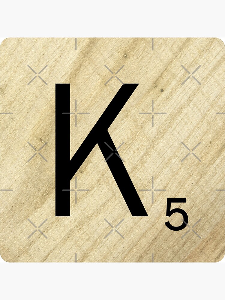 "Scrabble tile letter K" Poster for Sale by Square-Jane | Redbubble