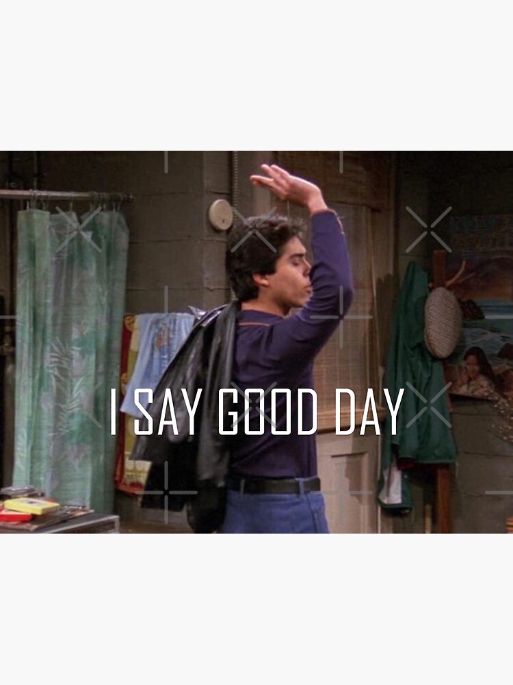 "Fez That 70s Show I Say Good Day" Sticker by mariamichelle | Redbubble