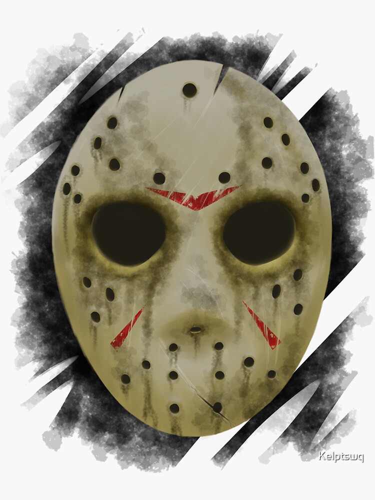 "Jason Mask" Sticker for Sale by Kelptswq | Redbubble
