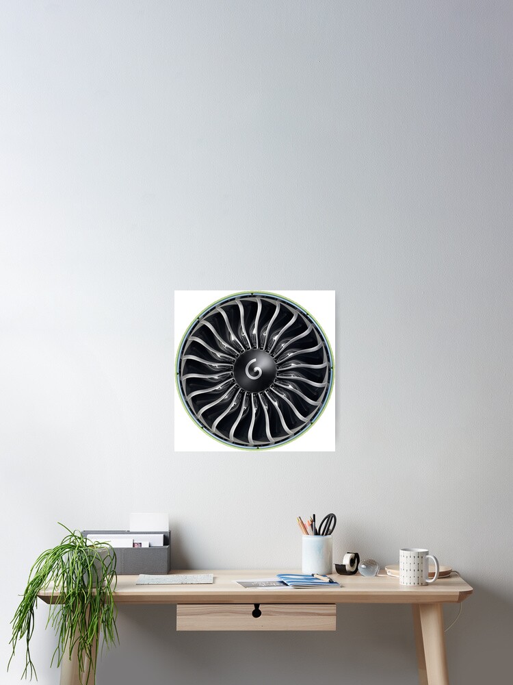 "GE90 Jet Engine" Poster for Sale by WilliamStones | Redbubble