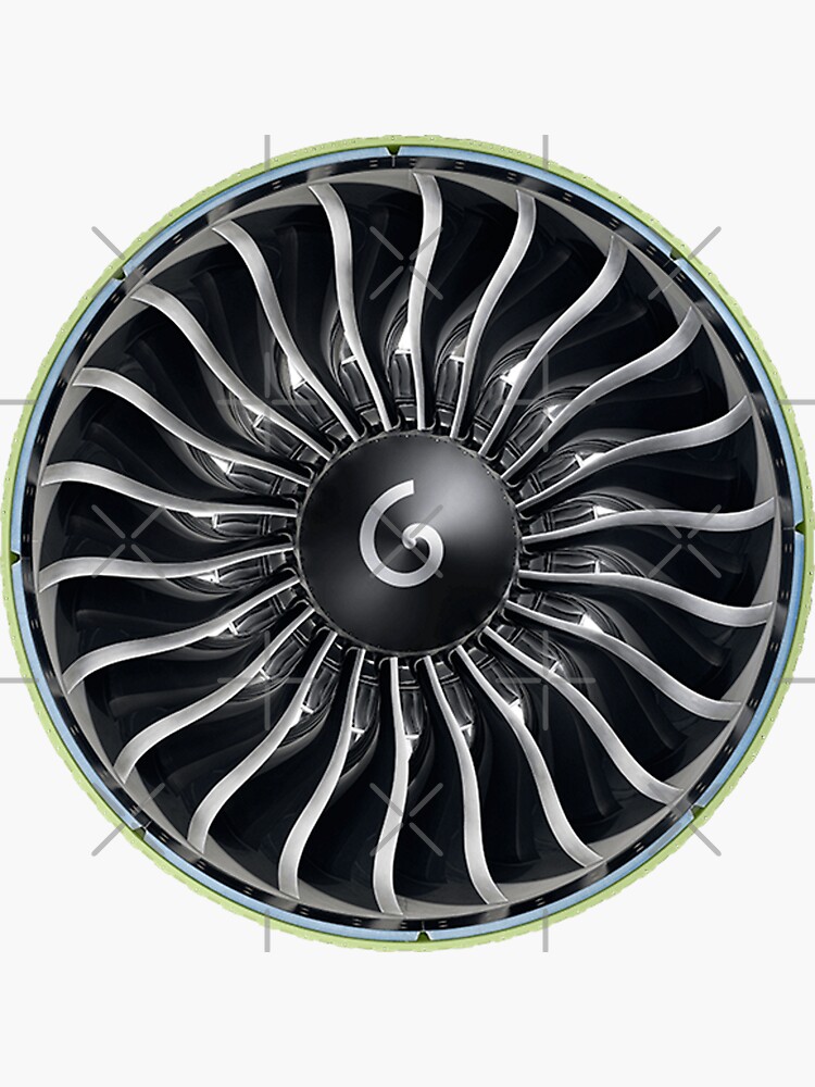 "GE90 Jet Engine" Sticker for Sale by WilliamStones | Redbubble