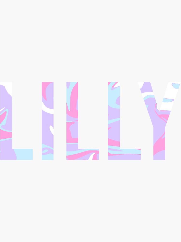 "lilly" Sticker for Sale by emmas--designs | Redbubble