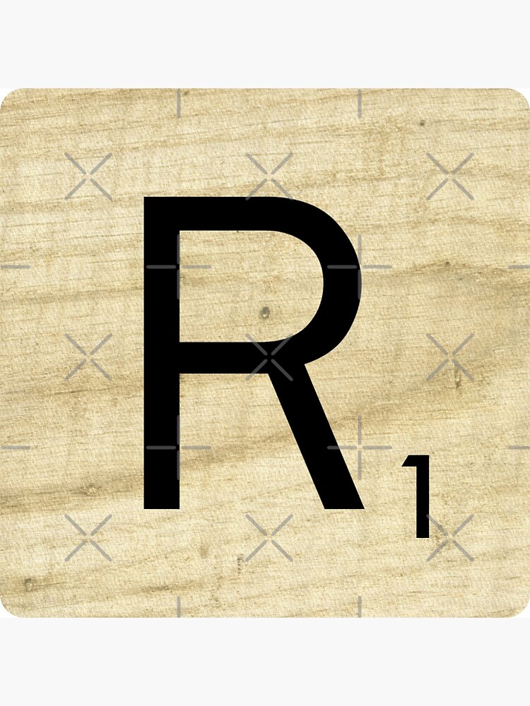"Scrabble tile letter R" Poster by Square-Jane | Redbubble