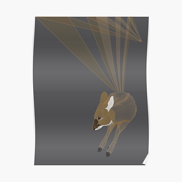 "Japanese Water Deer" Poster for Sale by pookaqueen | Redbubble