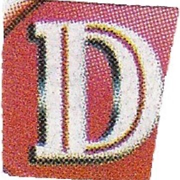 "D - Newspaper / Magazine Cutout Letter ALPHABET" Sticker by ...