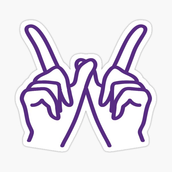 "UWO Hand" Sticker for Sale by reeselester | Redbubble