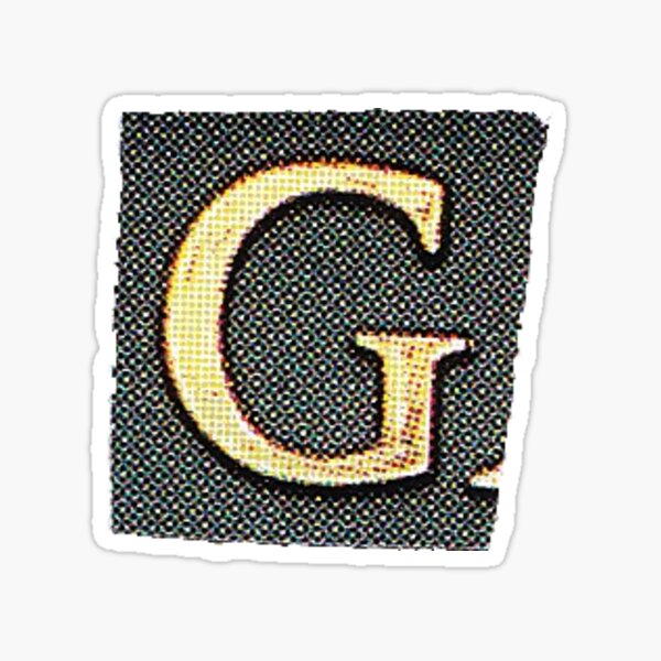 "G - Newspaper / Magazine Cutout Letter ALPHABET" Sticker by ...