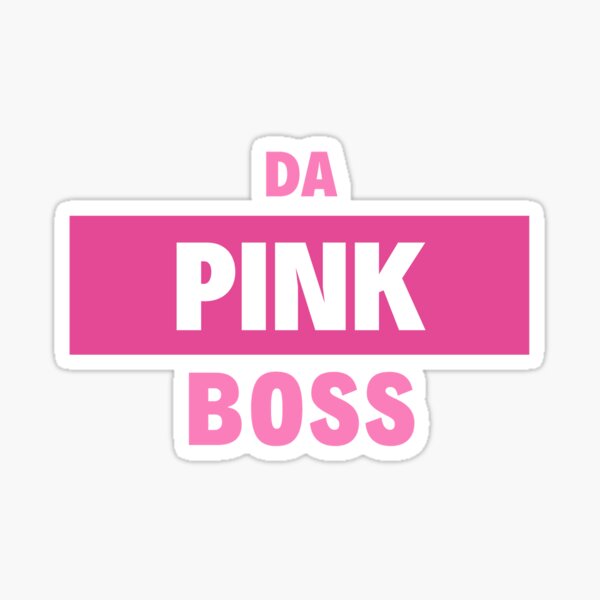 "Da Pink Boss" Sticker for Sale by J-LaD | Redbubble