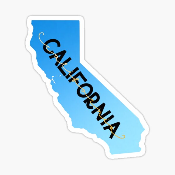 "California outline" Sticker for Sale by lizjiang | Redbubble
