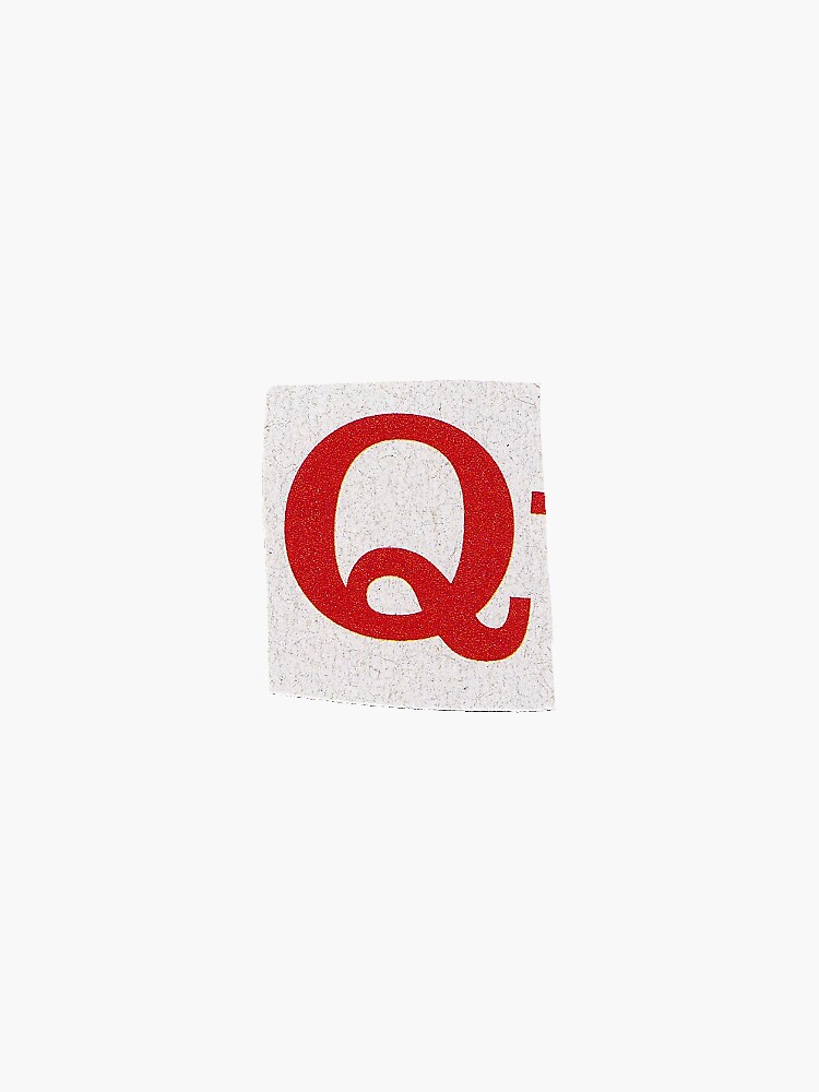 "Q - Newspaper / Magazine Cutout Letter ALPHABET" Sticker for Sale by ...