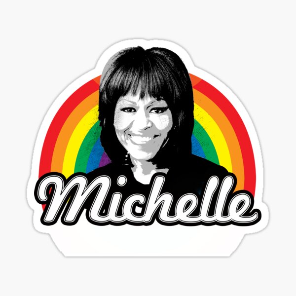 "Rainbow Michelle" Sticker by popdesigner | Redbubble