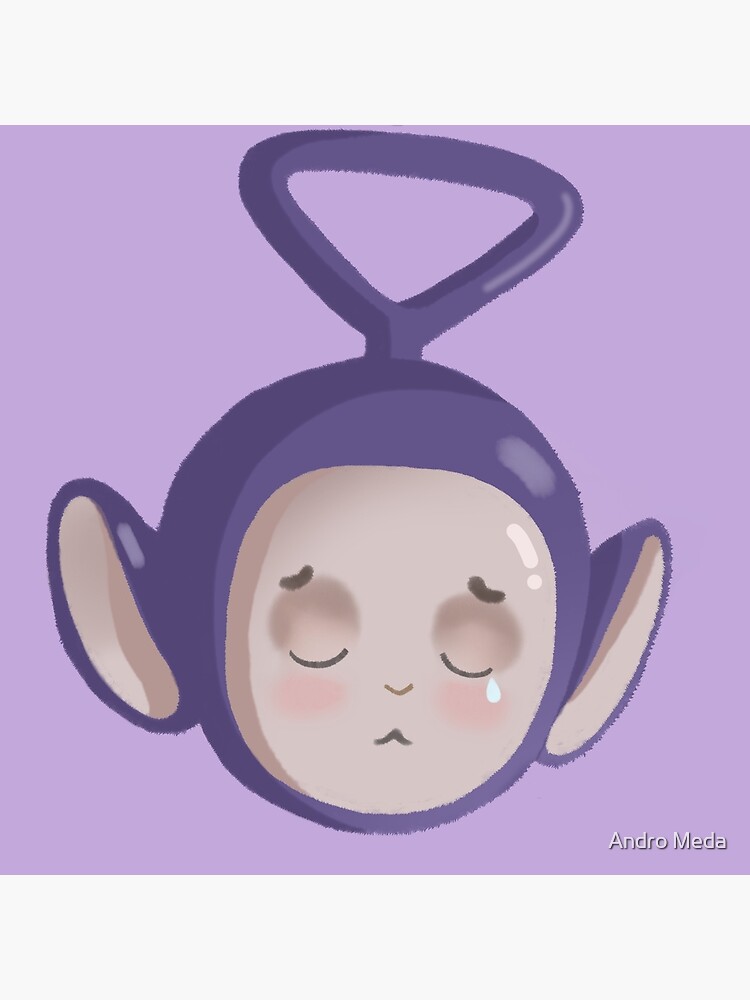 "Sad Teletubbie - Tinky Winky" Art Print by hangingfroot | Redbubble