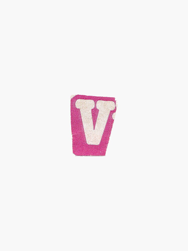"V - Newspaper / Magazine Cutout Letter ALPHABET" Sticker by ...