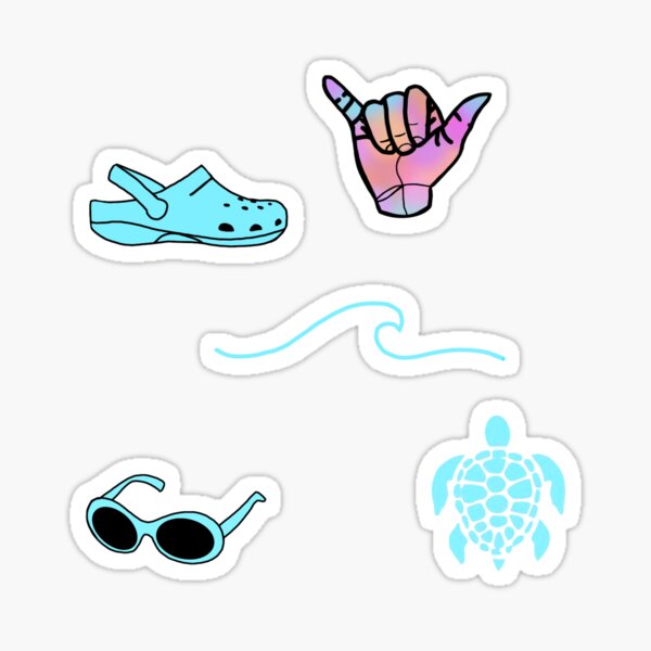 "Blue Themed Sticker Pack" Sticker by CuteStuffByLeah | Redbubble