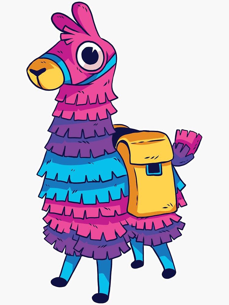 "Cute Gaming Llama Piñata " Sticker for Sale by cutenfunny | Redbubble