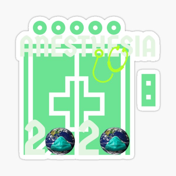 "anesthesia.operating room. 2020" Sticker for Sale by doctors-apparel ...