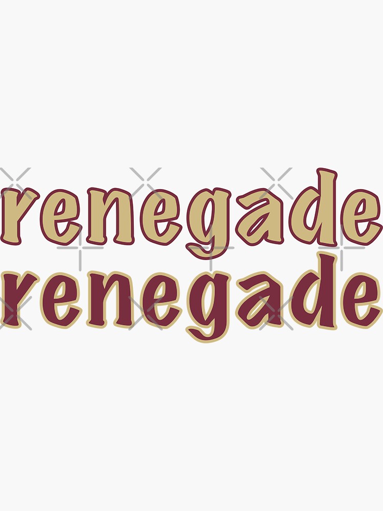"FSU renegade" Sticker for Sale by katieallen0101 | Redbubble