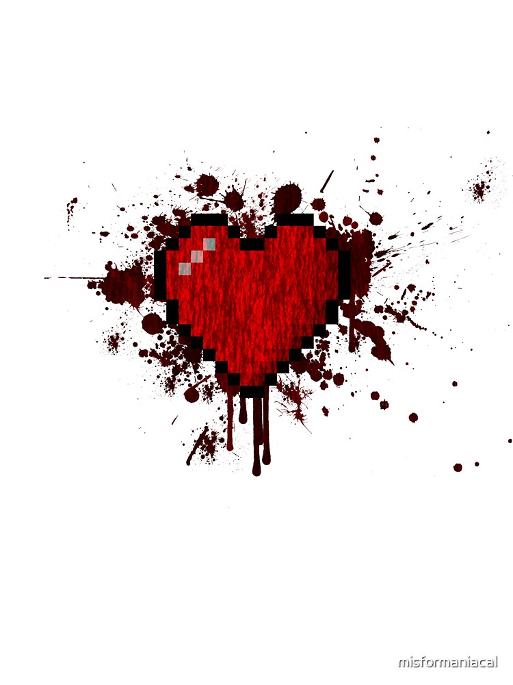 "8-Bit heart splatter" by misformaniacal | Redbubble