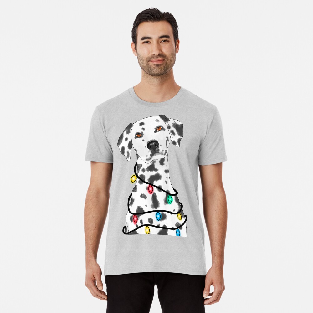 "Christmas Dog Dalmatian " Greeting Card for Sale by crea-tividad | Redbubble