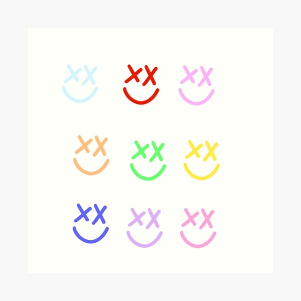 "Louis Tomlinson - Smiley Face logo in a Variety of Colors" Art Print ...