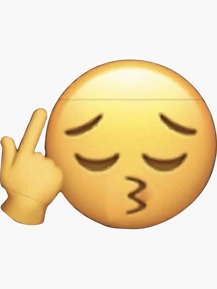 Pegatina «Tiktok Dedo Meme» de reese1100 | Redbubble