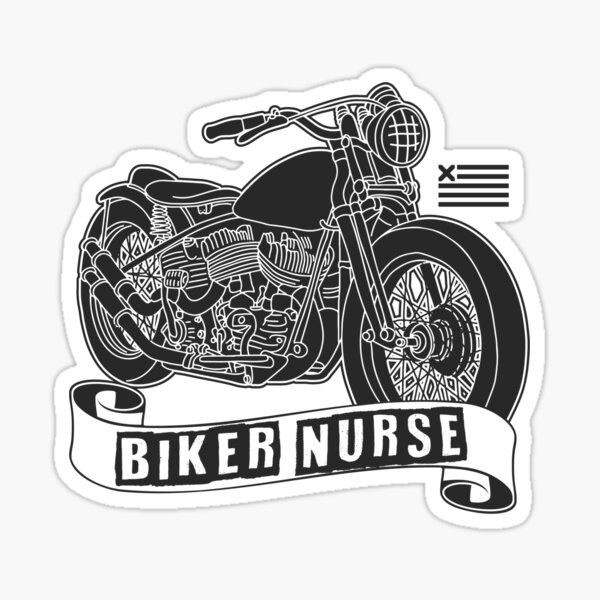 "Biker Nurse, Gift For Nurse Who Rides Motorcycles, Nurse Biker ...