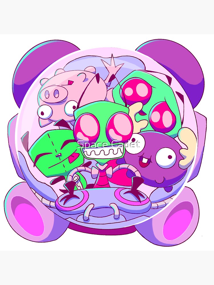"Invader Zim and Friends" Sticker by AyumiRose | Redbubble