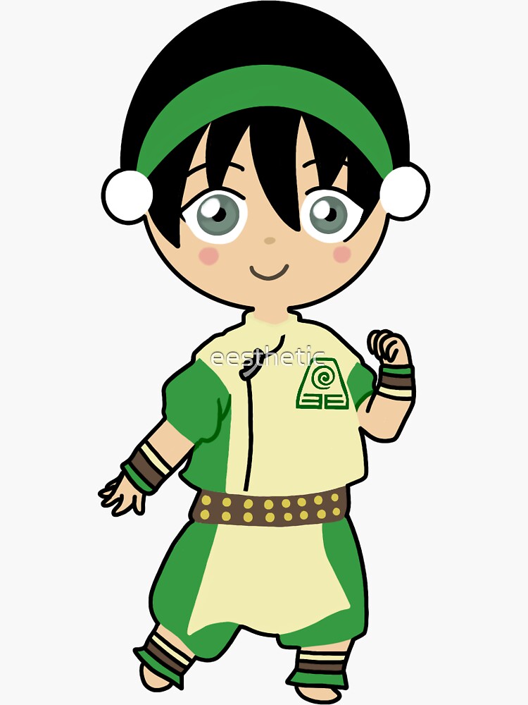 "Toph" Sticker for Sale by eesthetic | Redbubble