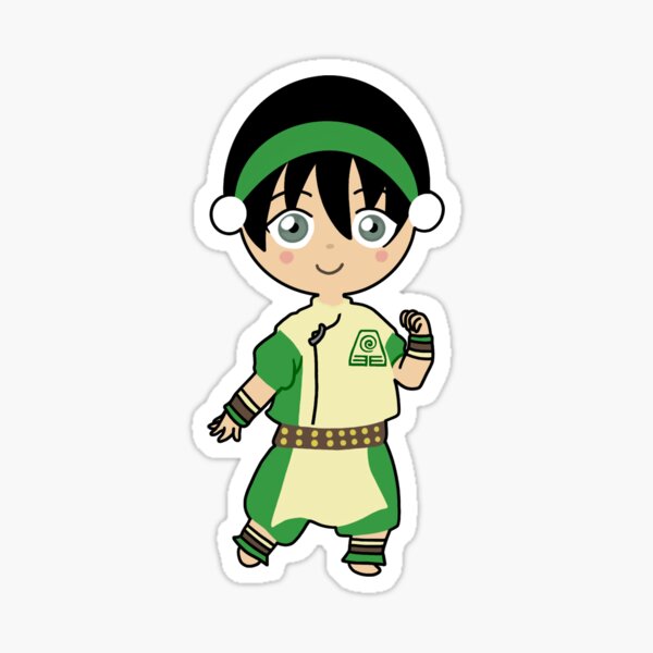"Toph" Sticker for Sale by eesthetic | Redbubble