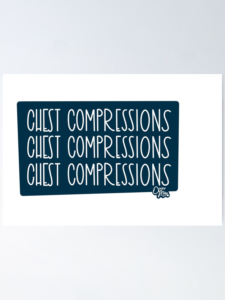 "Doctor Mike “Chest Compressions” print" Poster for Sale by jenm1821 ...