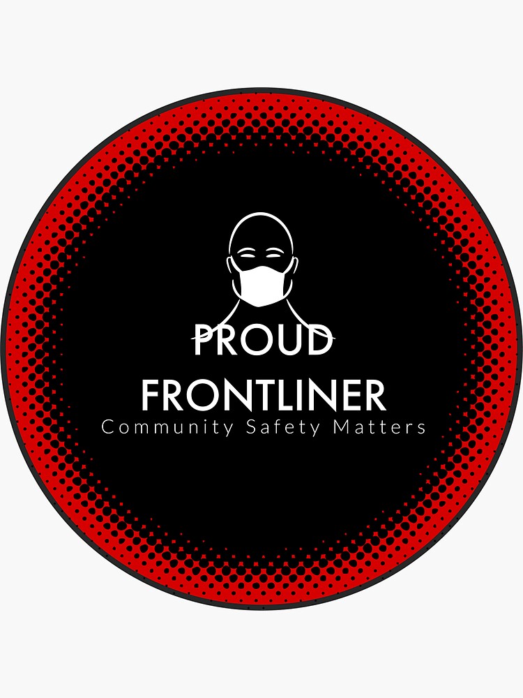"Proud Frontliner" Sticker by SP-POD-SHOP | Redbubble