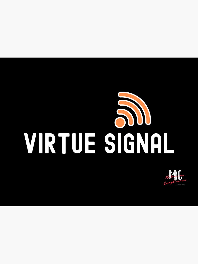 "Virtue Signal " Sticker for Sale by MidwestMajority | Redbubble