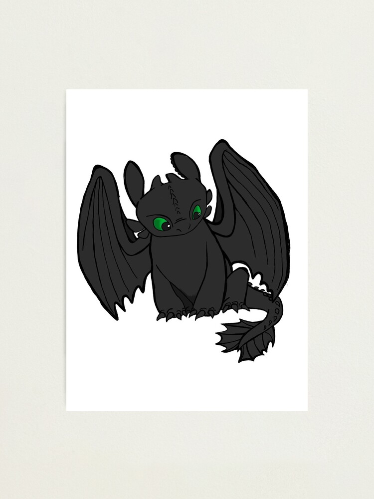 "Toothless How To Train Your Dragon" Photographic Print by GHuapayaArt ...