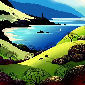 "Infinite Coast" Poster for Sale by Tom Carlos | Redbubble