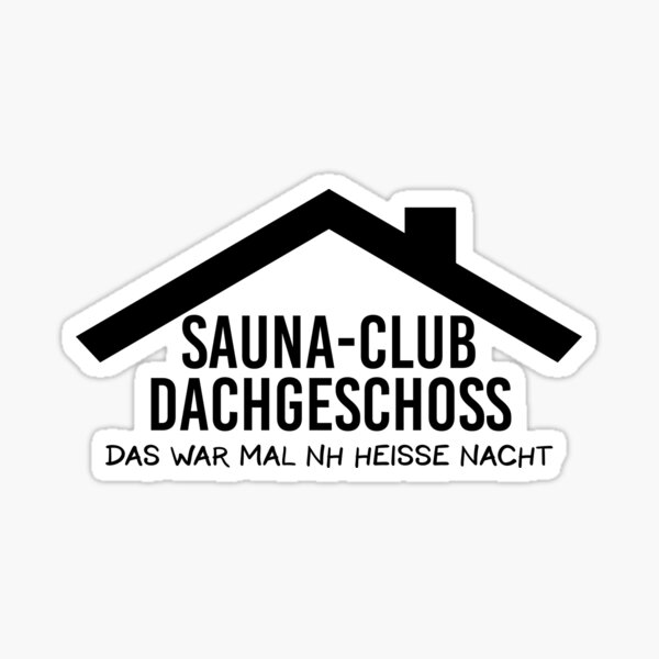 "Top floor apartment summer heat sauna club" Sticker by lsvds | Redbubble