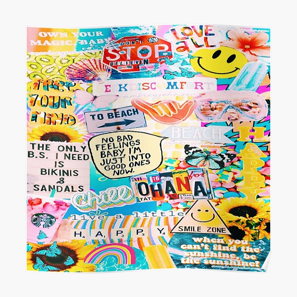 "vibey collage" Poster for Sale by seren180 | Redbubble
