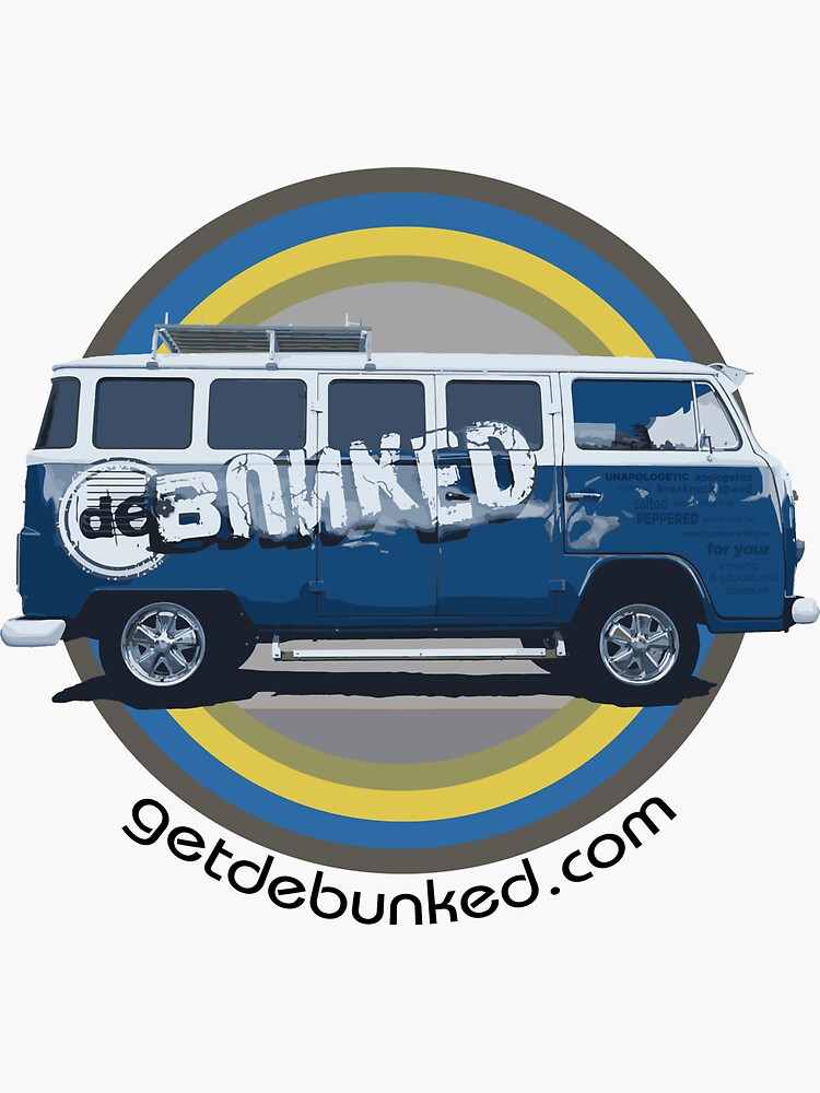 "Debunked Bus Retro Design" Sticker for Sale by carlkerby | Redbubble