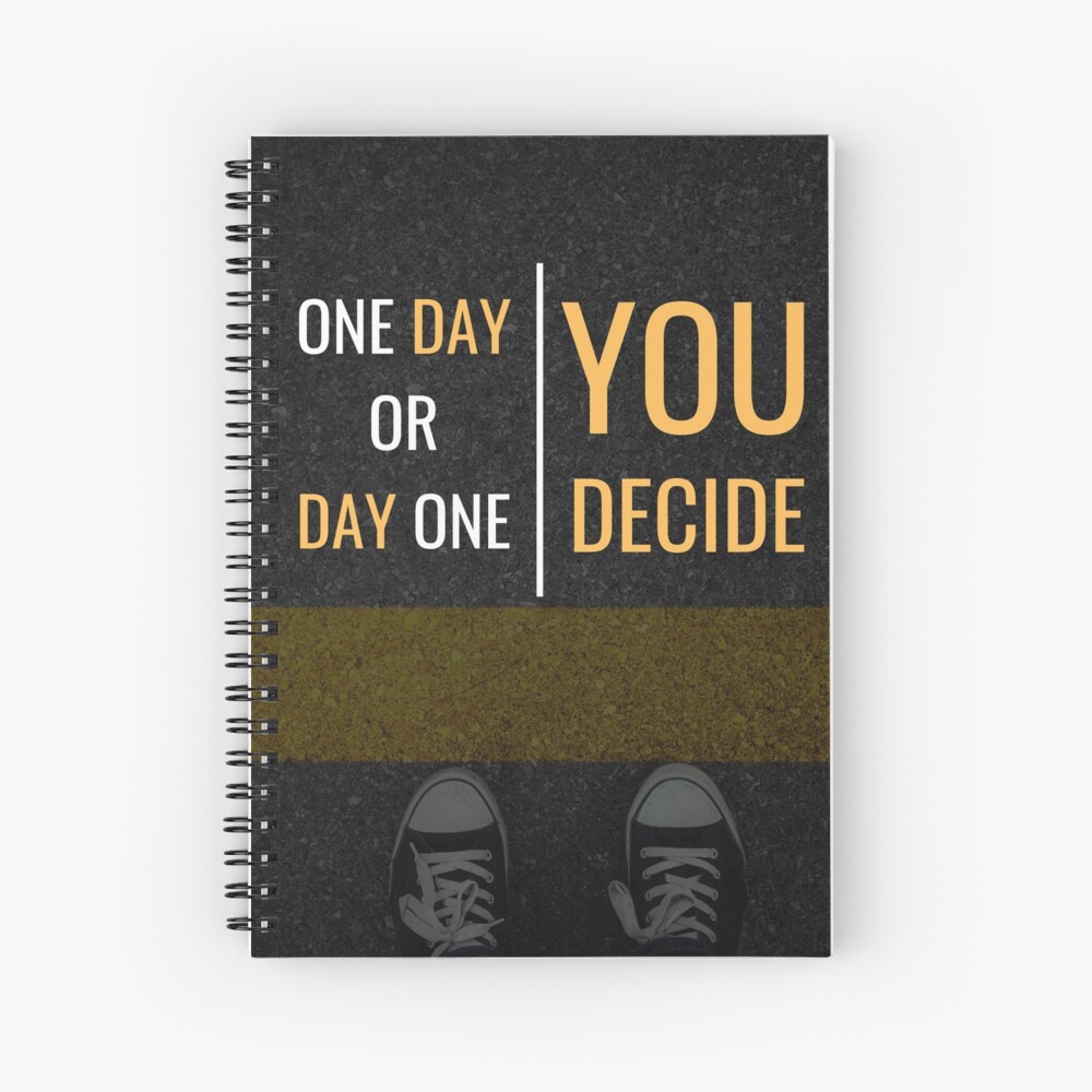 "One Day or Day One - Inspirational Quote" Art Board Print for Sale by ...