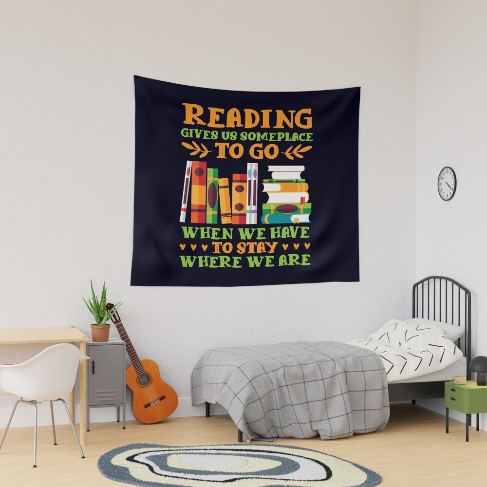 "Reading gives us someplace to go Book Reader" Poster for Sale by mmos ...