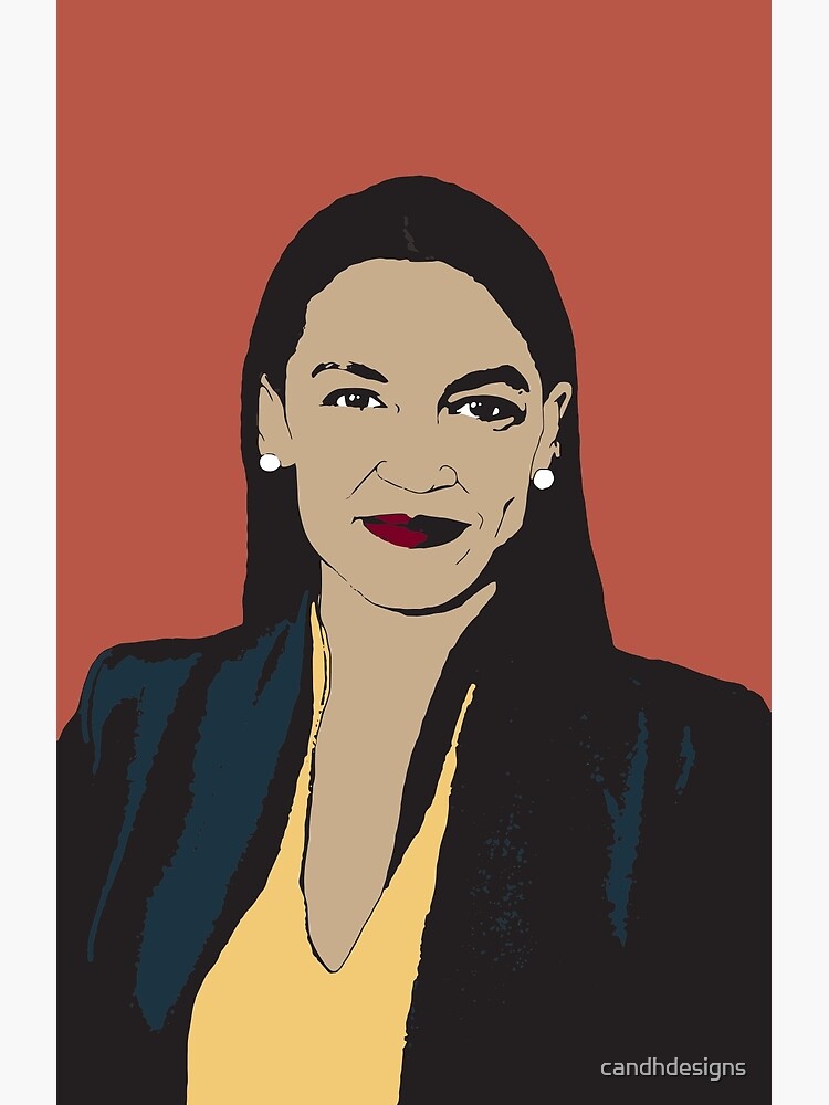 "Alexandria Ocasio-Cortez AOC Feminist Icon" Poster for Sale by ...