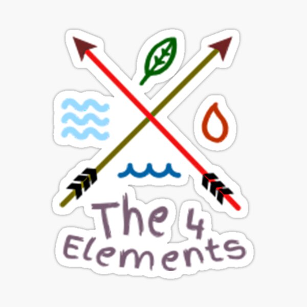 "Avatar - The Four Elements" Sticker for Sale by SillyShop | Redbubble