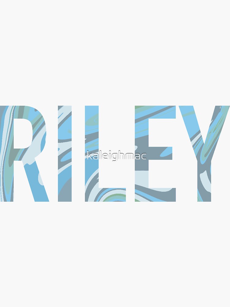 "riley name sticker" Sticker for Sale by kaleighmac | Redbubble