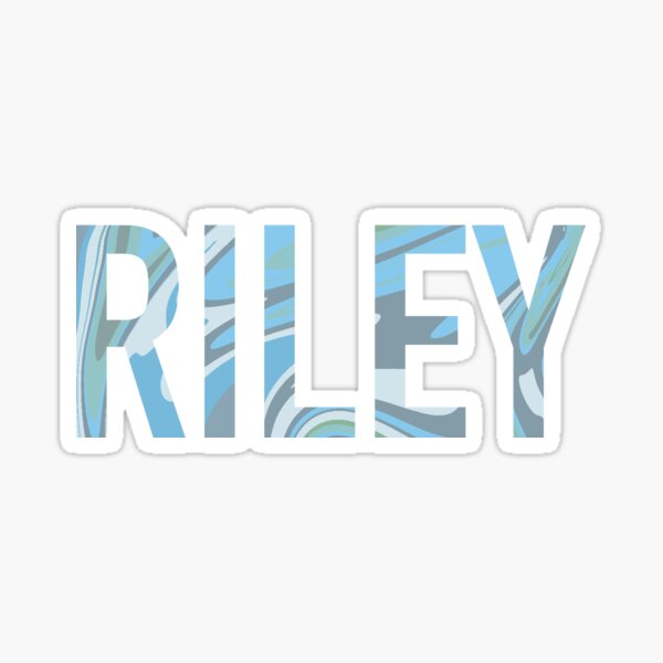 "riley name sticker" Sticker for Sale by kaleighmac | Redbubble
