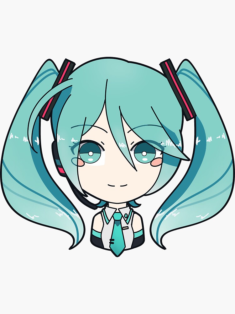 "Vocaloid Hatsune Miku V3 Chibi" Sticker for Sale by AlyIsRandom ...