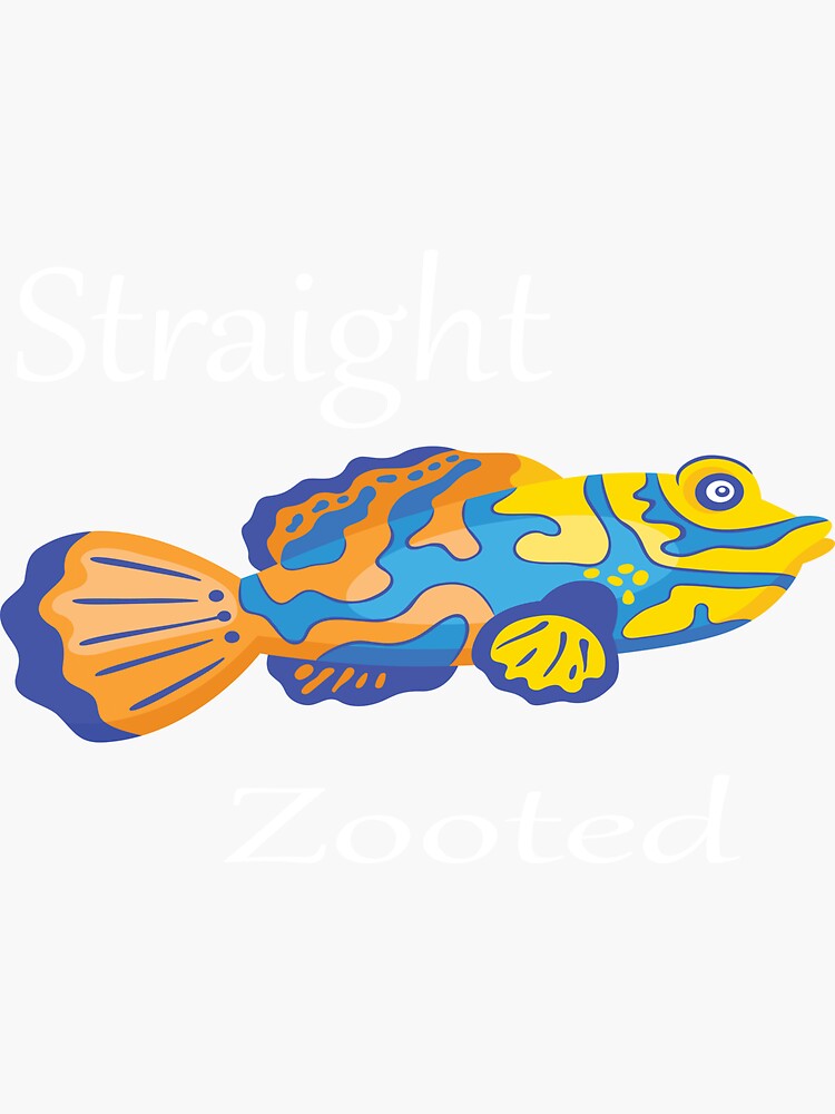 " straight zooted" Sticker by youcefkerris | Redbubble