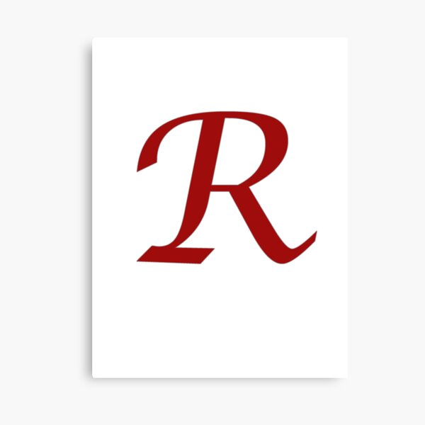 "Calligraphy Letter "R"" Canvas Print by heby73 | Redbubble