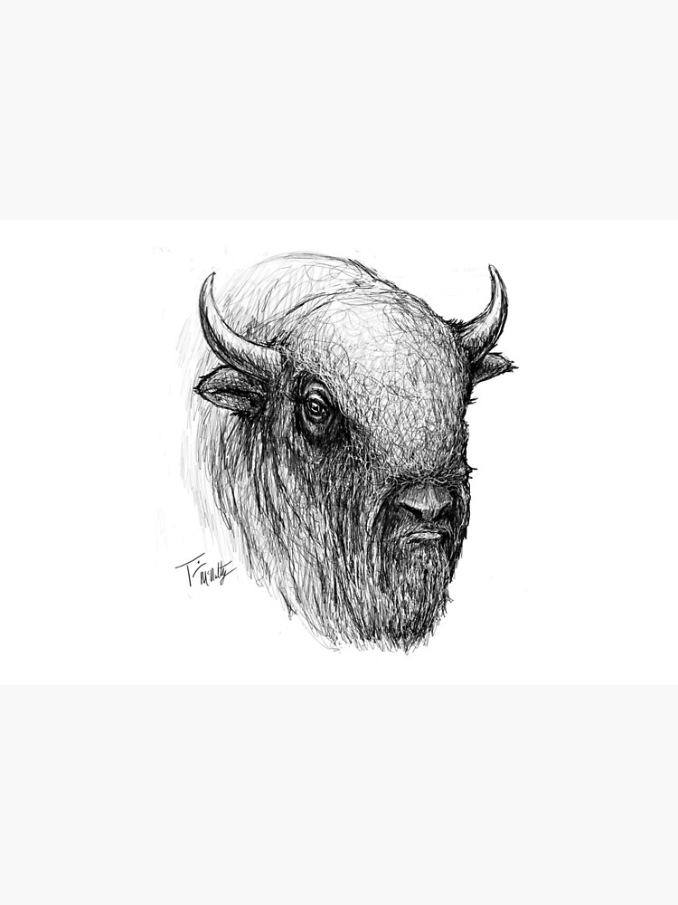 "Buffalo #1 by Travis Mcnulty" Mask for Sale by Travissketches1 | Redbubble