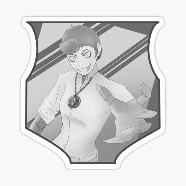 "The Assassin (With Border)" Sticker by scottydraws | Redbubble