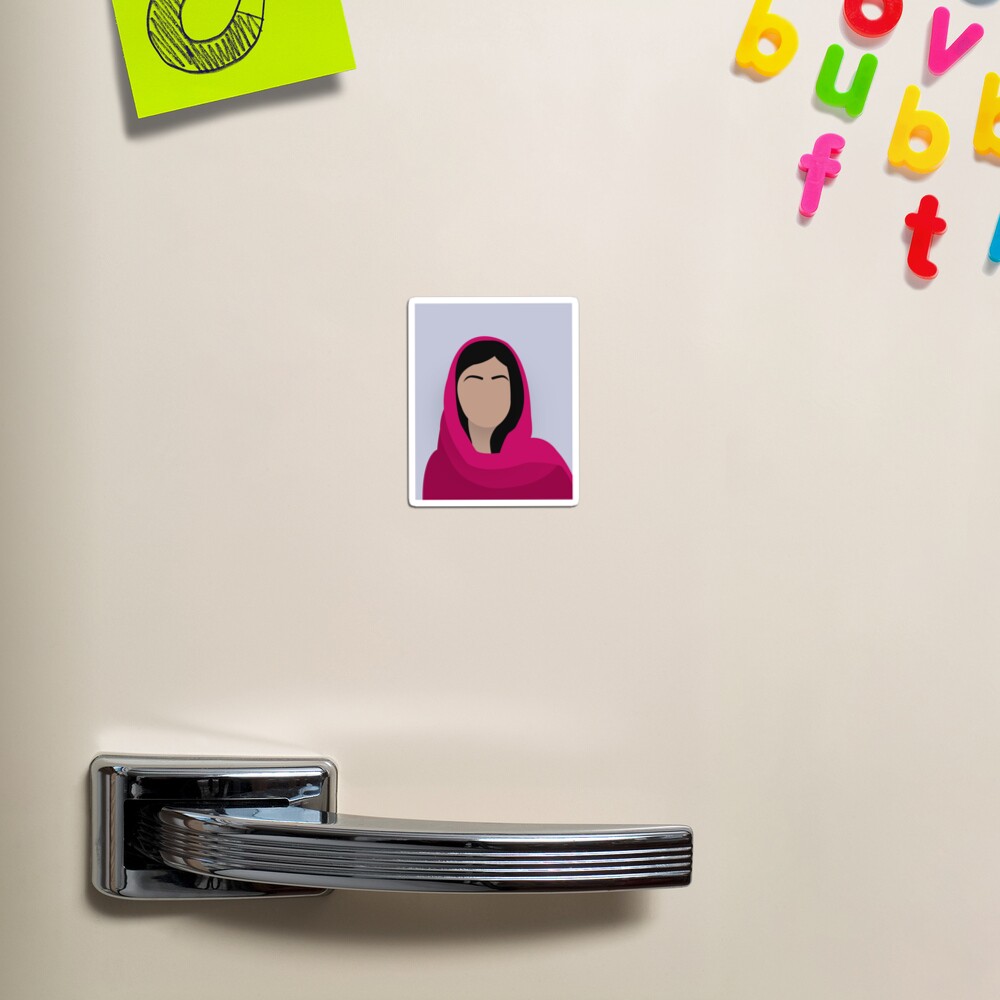 "Malala Yousafzai Flat Design" Sticker for Sale by lilchet | Redbubble